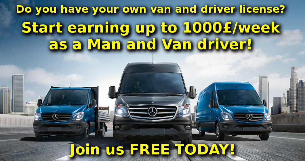 Earn money as van driver | Quick Man and Van